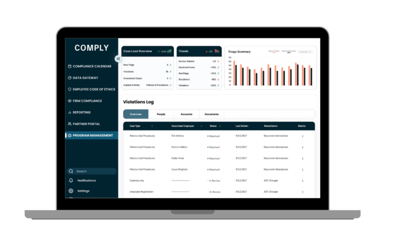Compliance Management Platform for Financial Services Firms | COMPLY